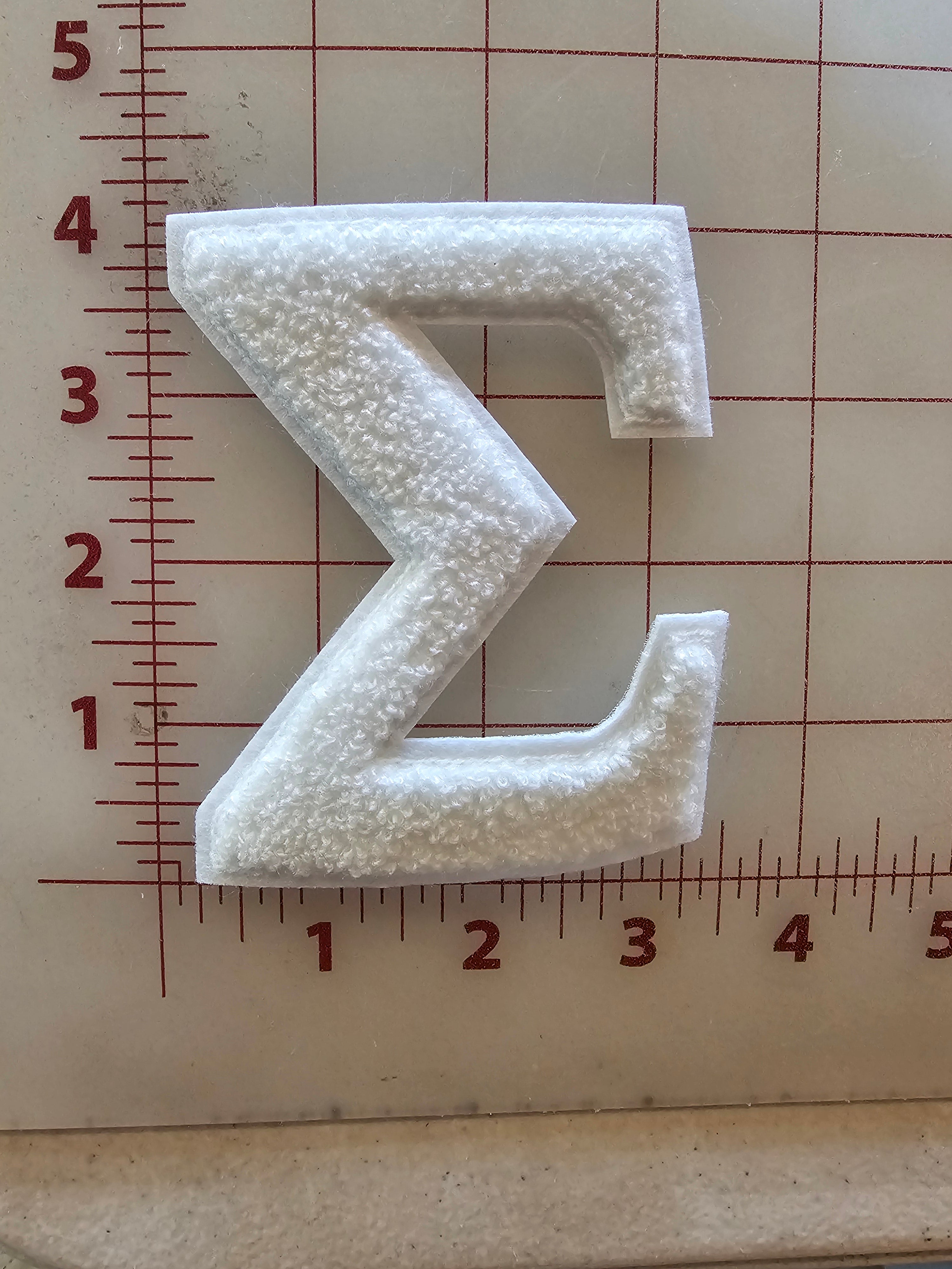 4" White Sigma Patch – 4Klub by W.E. Lusain